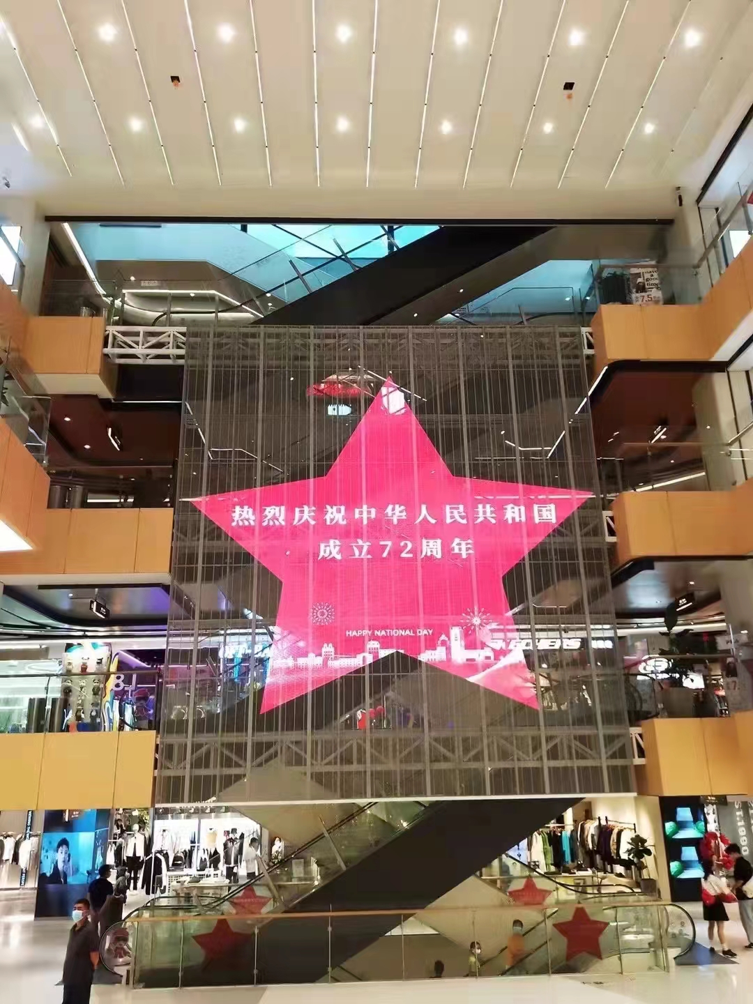 Shopping mall led transparent screen - Shenzhen Ruixian Optoelectronic ...